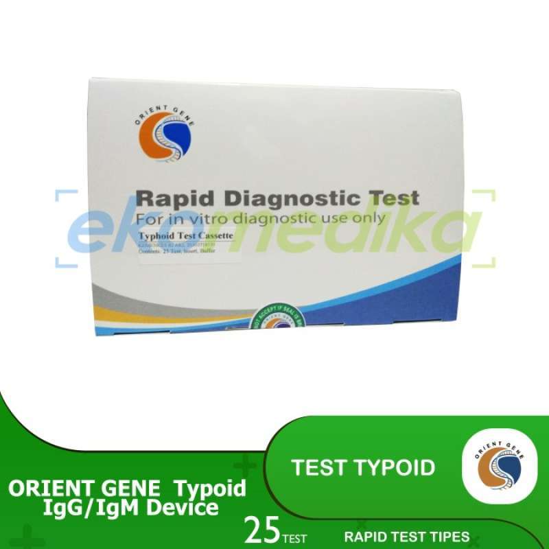 Promo ORIENT GENE Typhoid/Typoid Test Cassette Typoid IgG/IgM Device ...