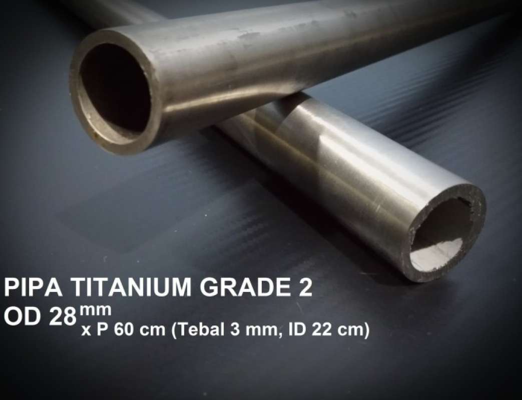 Jual RECOMMENDED Pipa Titanium Seamless Grade 2 Diameter 28 mm x 60 cm ...