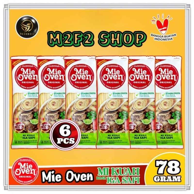 Promo Mie Oven Instant Bumbu Pasta Kuah Rasa Iga Sapi - 78 gr (Kemasan ...