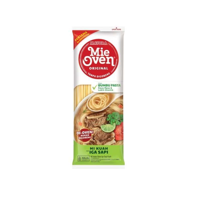 Jual Mie Oven Instant Bumbu Pasta Kuah Rasa Iga Sapi - 78 Gr (kemasan 6 ...