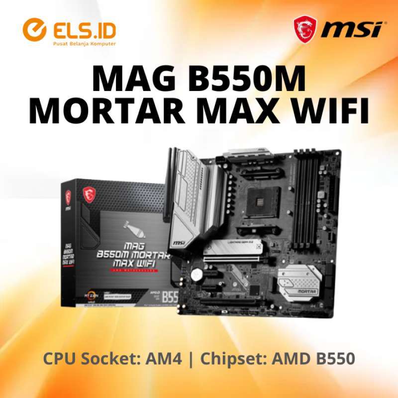 Jual Motherboard Msi Mag B550m Mortar Max Wifi Di Seller Els Computer ...