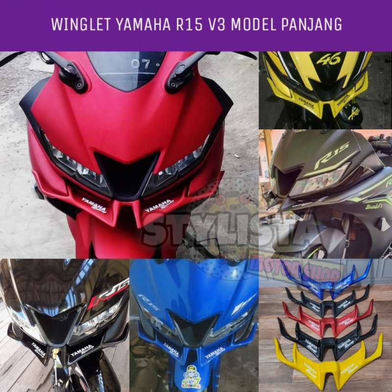 Jual Winglet R15 V3 Model Panjang Winglet Yamaha R15 V3 Vva Di Seller ...