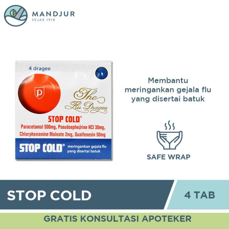 Jual Stop Cold Strip 4 Tablet - Obat Flu dan Batuk di Seller Apotek ...