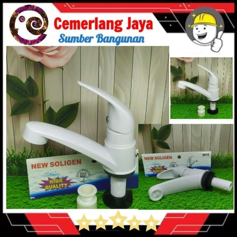 Promo KRAN WASTAFEL SOLIGEN PVC W15 - KRAN WASTAFEL CUCI TANGAN PLASTIK ...