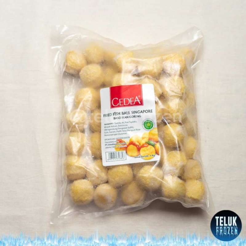 Jual cedea fried fish ball ala singapore bakso ikan goreng baso frozen ...