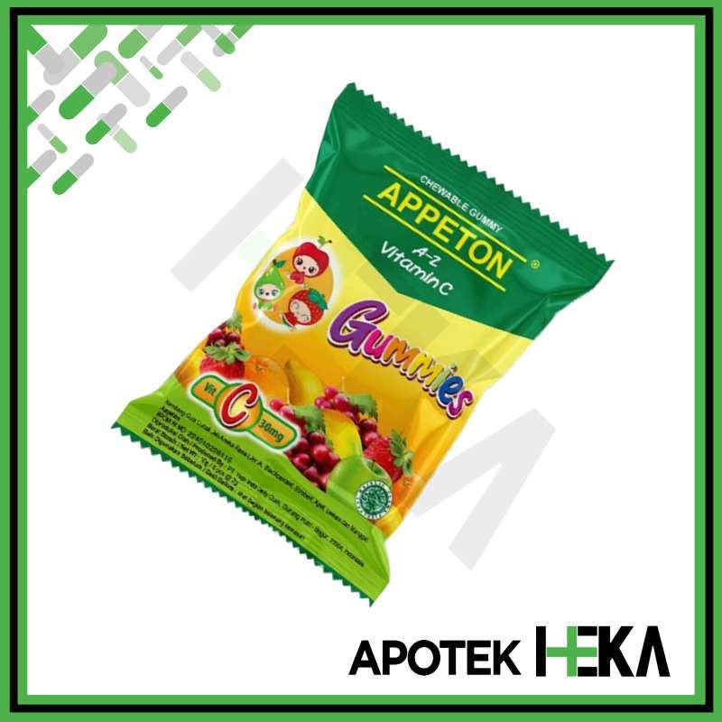 Jual Appeton Chewable Gummy Sachet 1 Bungkus - Permen Vitamin C di ...