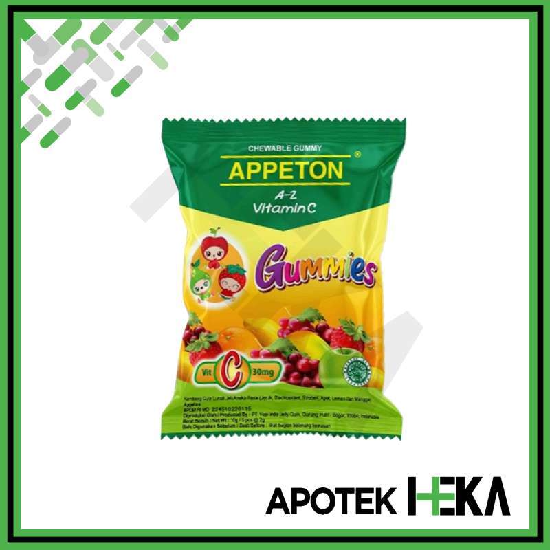Jual Appeton Chewable Gummy Sachet 1 Bungkus - Permen Vitamin C di ...