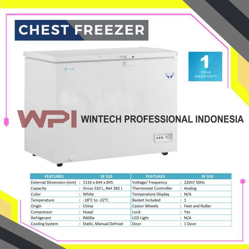 Jual Chest Freezer Type Sf-310 Star Cool/freezer Box/peti Pembeku Di Seller Wintech Professional ...