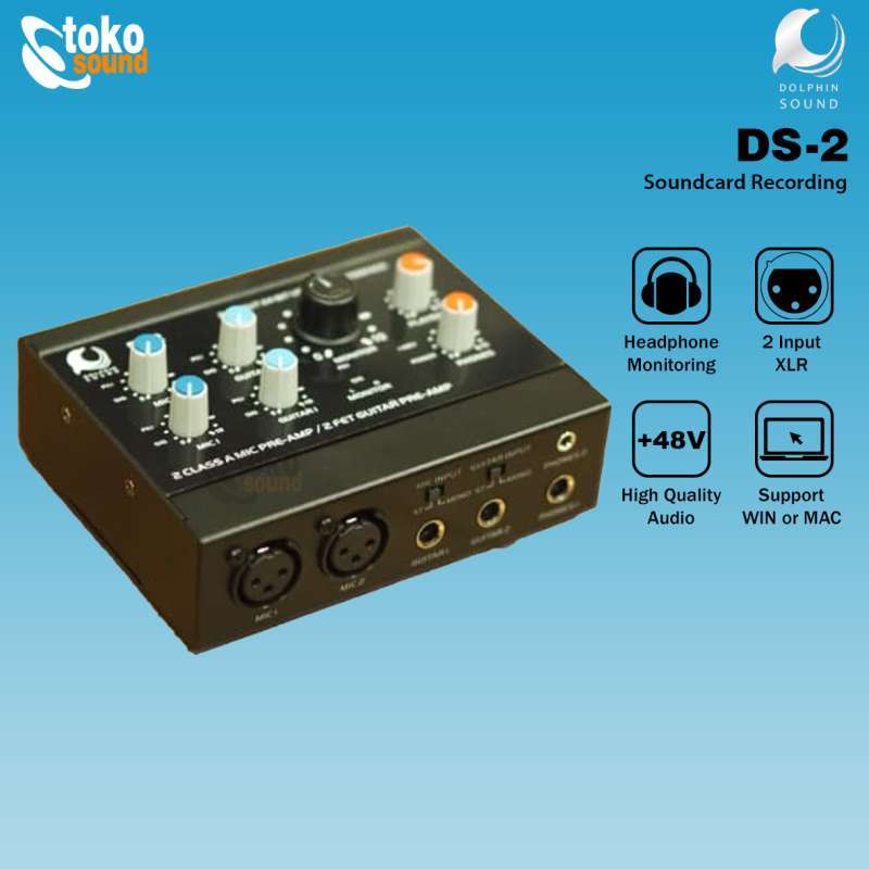 Jual Dolphin Sound DS2 USB Audio Interface di Seller Tokosound Proaudio ...