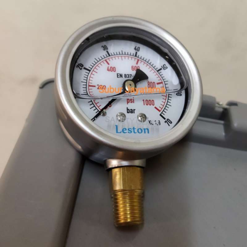Promo Pressure Gauge Manometer Stainless 4 inchi 70 Bar 1000 Psi Diskon ...