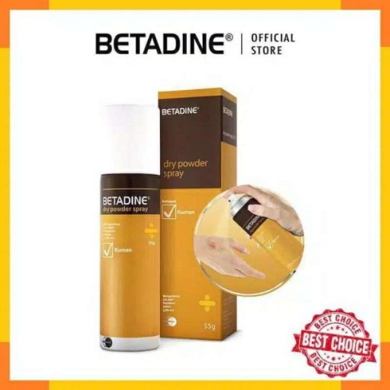 Jual Ready Stock Betadine Dry Powder Spray Obat Luka Semprot Asli Di ...