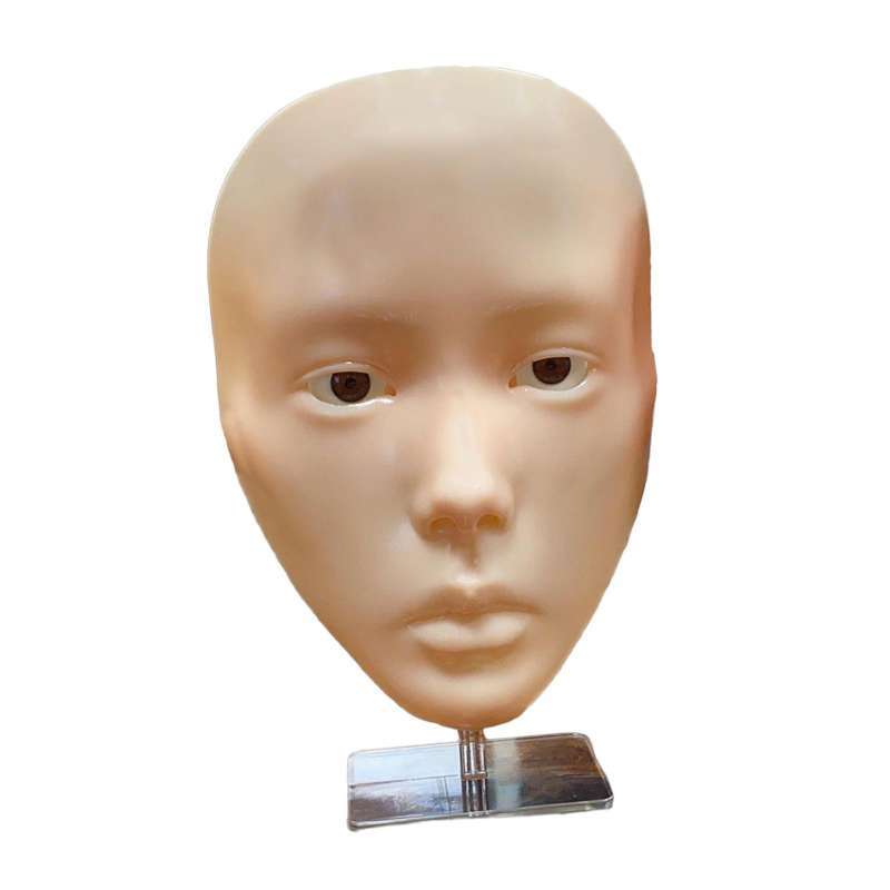 Jual 3d Makeup Full Face Practice Board Model With Stand Realistic ...