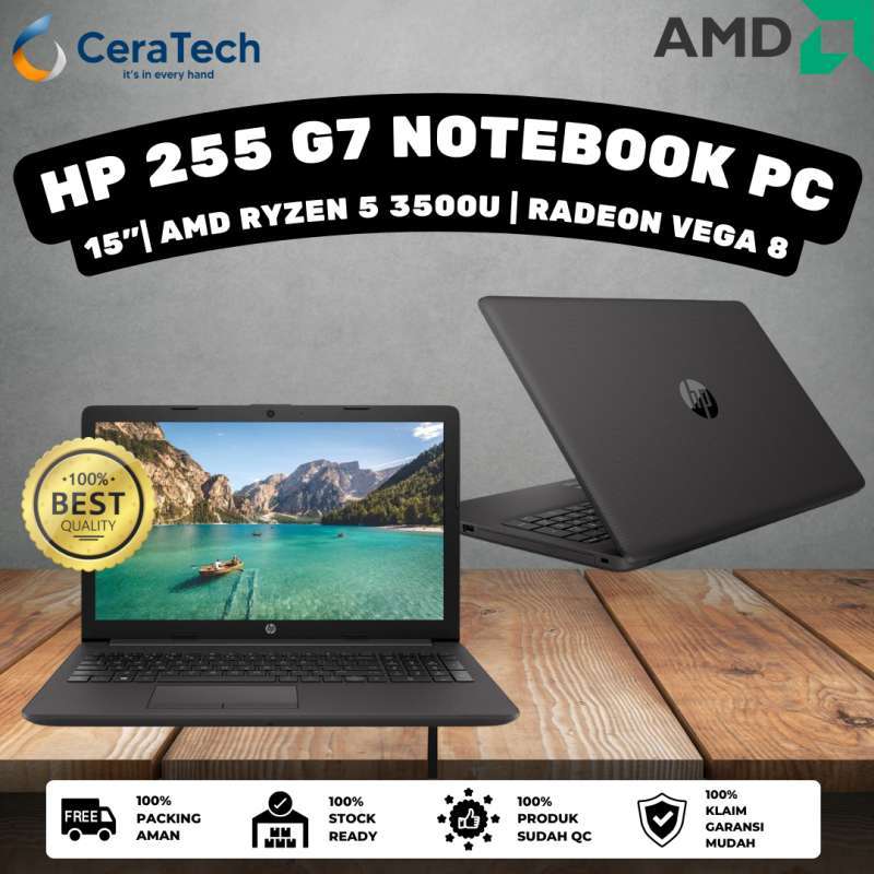 Jual Laptop Hp 255 G7 - Amd Ryzen 5 3500u Ram 8 Radeon Vega 8 Ssd 256gb ...