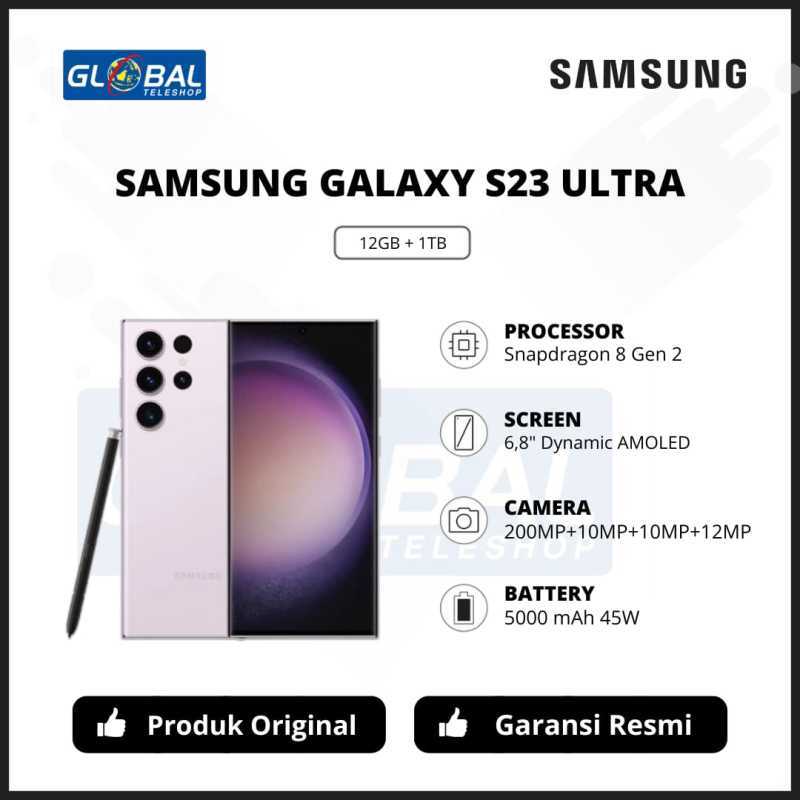Promo Samsung Galaxy S23 Ultra 5G (12GB/1TB) Garansi Resmi Diskon 15% di Seller Global Teleshop ...