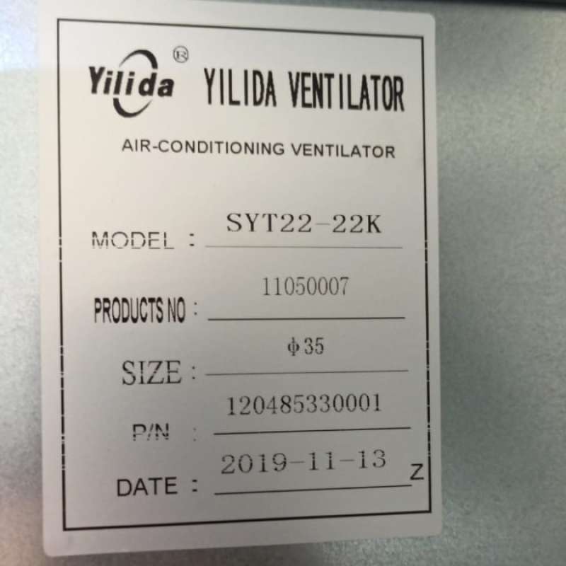 Jual Centrifugal Blower Ahu Yilida Syt 22-22 K Di Seller Berkah Mulia Store - Duren Tiga, Kota ...