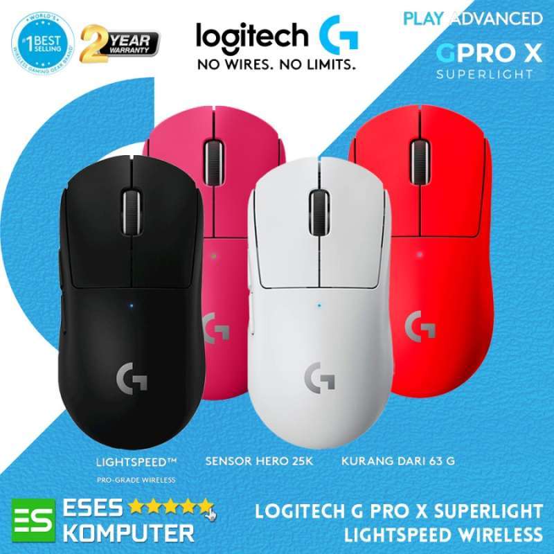 Jual Mouse Logitech G PRO X Superlight Wireless | Light-weight Mouse ...