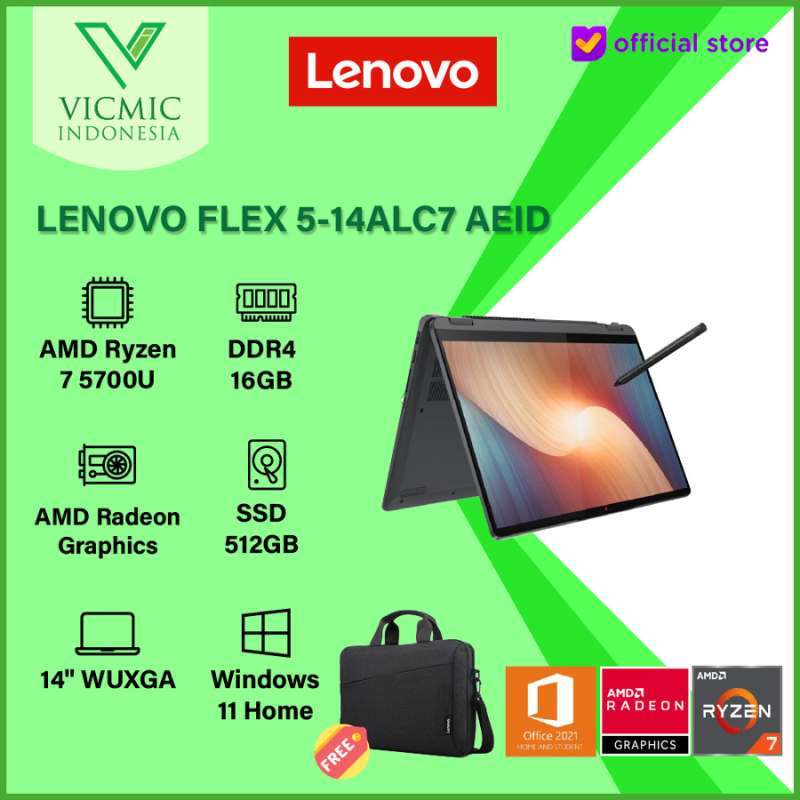 Promo LENOVO FLEX 5-14ALC7 AEID [AMD R7-5700U 16GB/ 512GB SSD/ WUXGA ...
