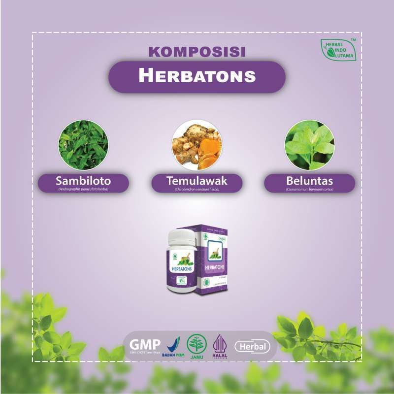 Jual Herbal Indo Utama - Herbatons Obat Herbal Amandel 60 Kapsul Di ...
