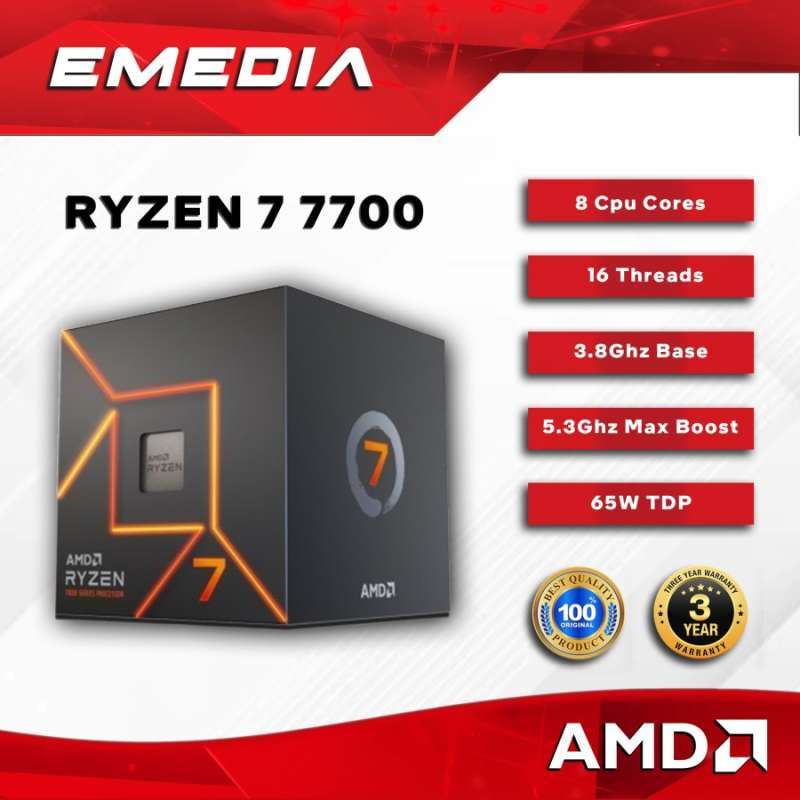 Jual Amd Ryzen 7 7700 (am5, 8 Cores, 16 Threads) Di Seller Zen Techno Shop - Mangga Dua Selatan ...