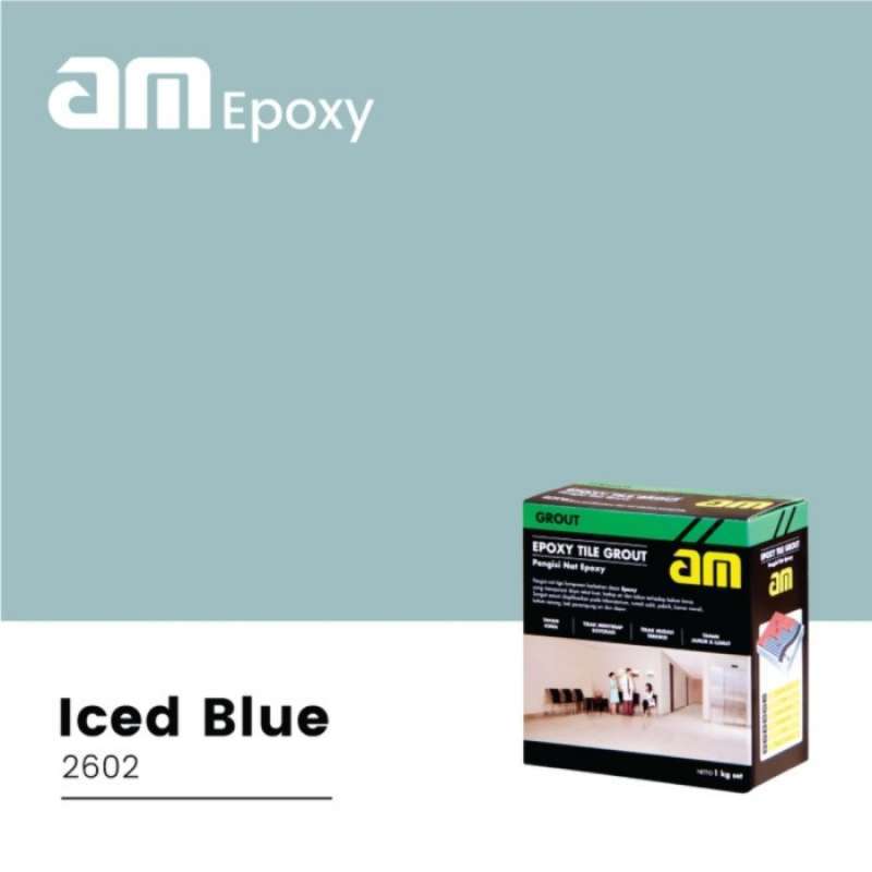 Promo Am 55 Nat Epoxy - Nat Seumur Hidup - 3 Komponen -Warna Iced Blue ...
