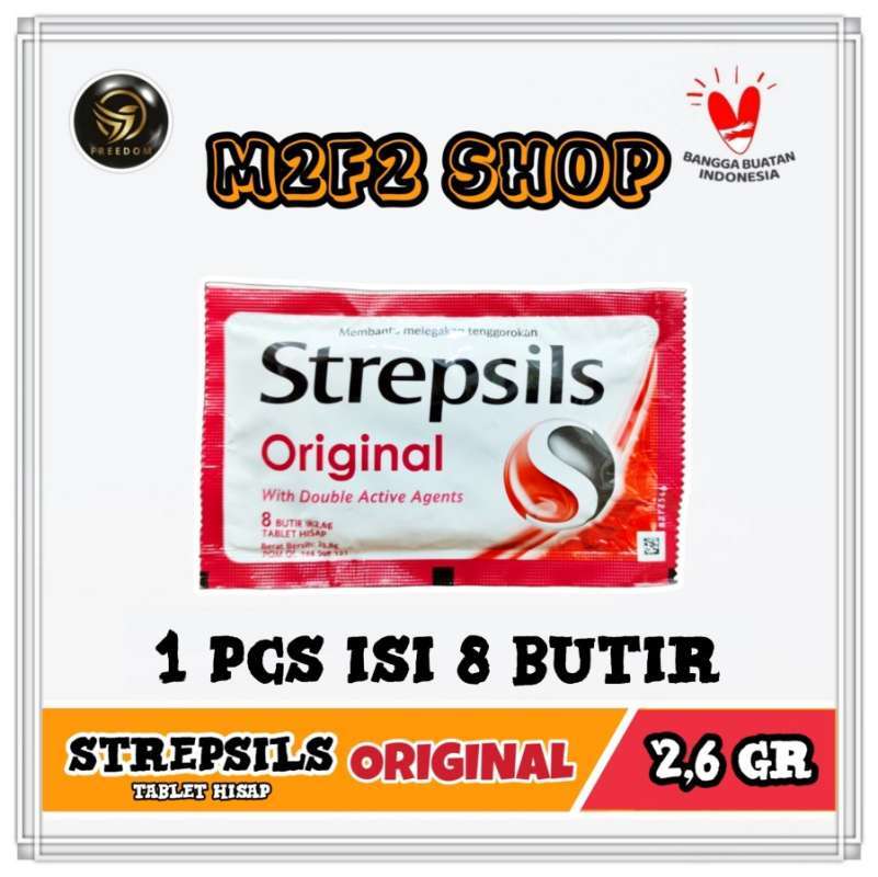 Promo Permen Strepsils Original Double Active Agent Merah - 20,8 Gr ...