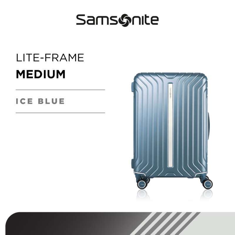 Jual Samsonite Koper Hardcase Lite-Frame Medium 24 Inch - Ice Blue di ...