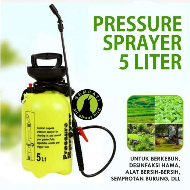 Promo PRESSURE SPRAYER 5 LITER SEMPROTAN GENDONG HAMA TANAMAN BURUNG ...