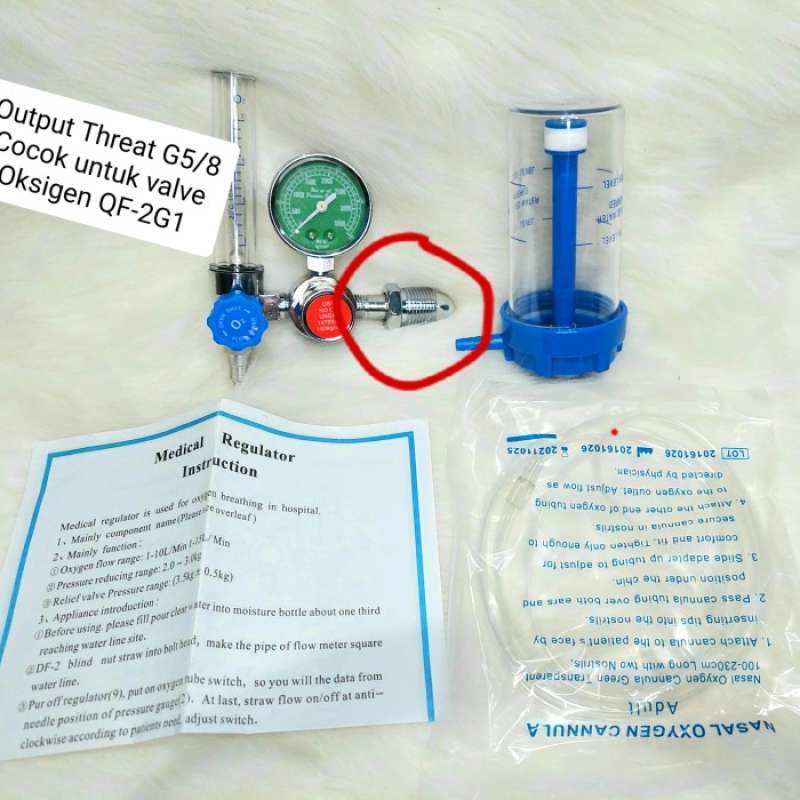 Jual Ready Medical Regulator Tabung Gas Oksigen O2 Oxygen Japan ...