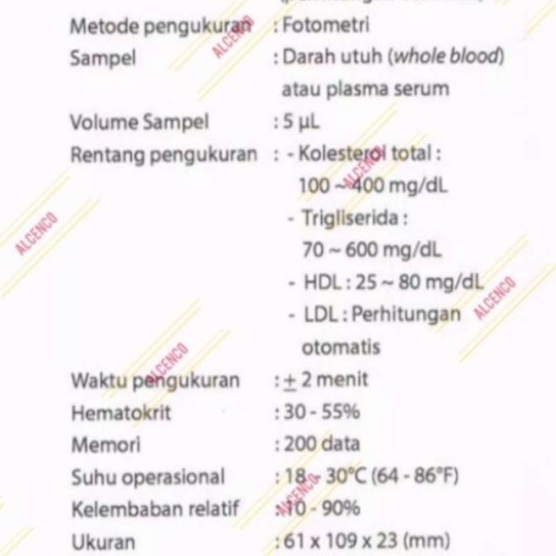 Jual Lipid Pro Alat Cek Trigliserida Di Seller Nur Nur Toko - Tegal ...