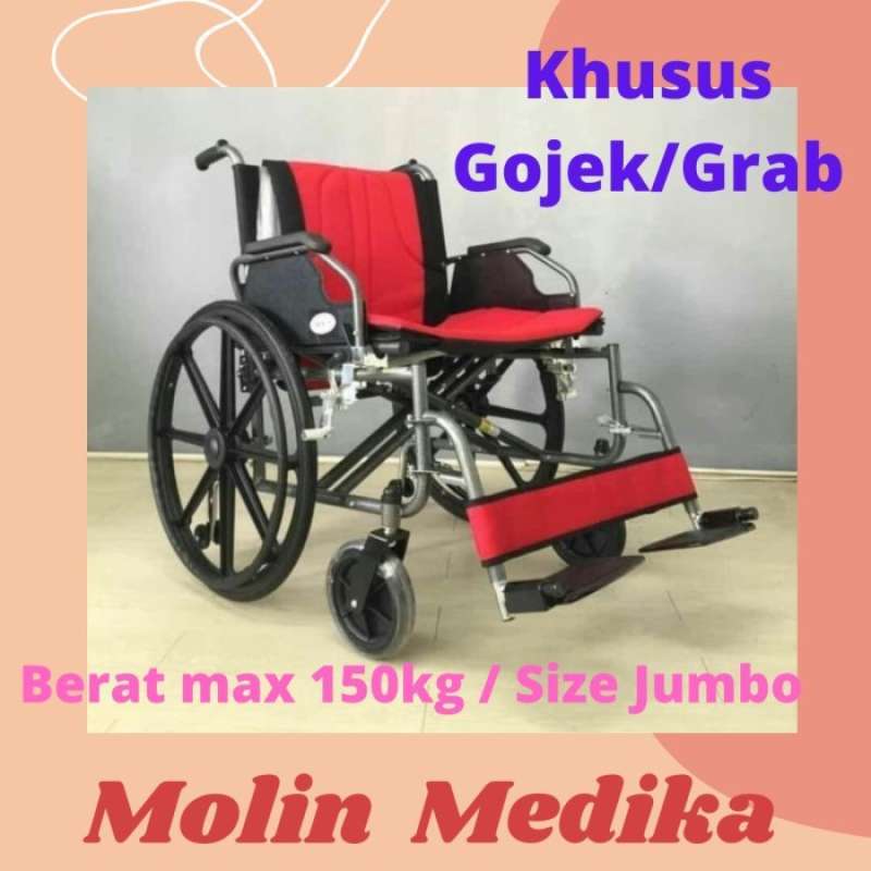 Jual Kursi Roda Avico Bima Ukuran Besar/jumbo Kuat Kokoh Max 150kg ...