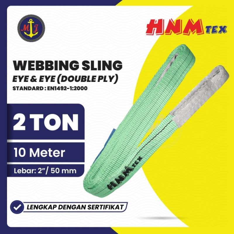 Jual Webbing Sling 2 Ton X 10 Meter (sf 6:1) Di Seller Mjmarine ...