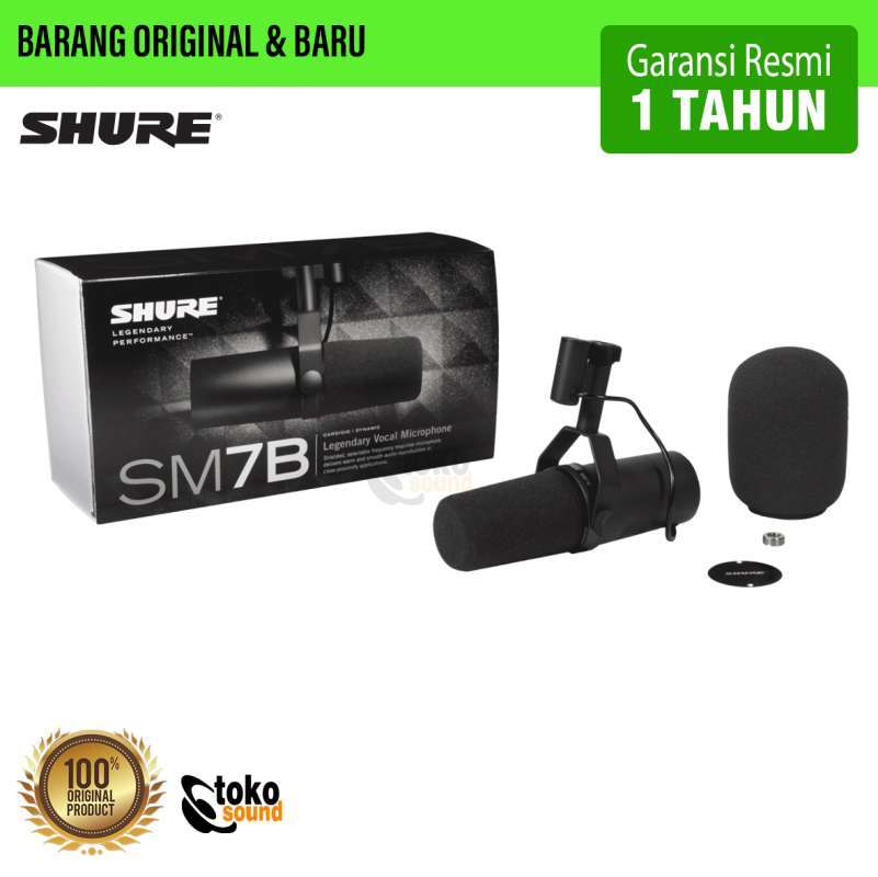 Jual SHURE SM7B DYNAMIC VOCAL MICROPHONE - ORIGINAL DAN BERGARANSI ...