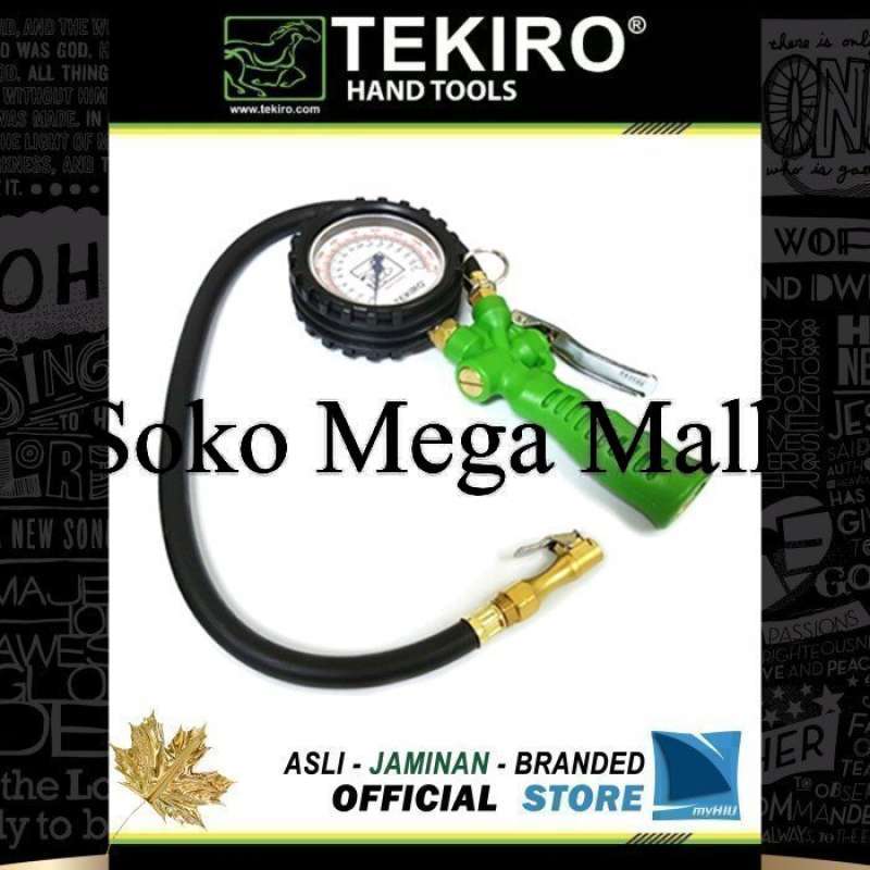 Promo Alat Isi Angin Ban Mobil Truk 170 psi Tire Chuck Pressure Gauge ...