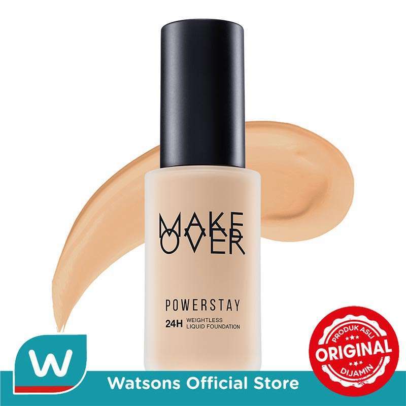 Promo Make Over Powerstay Weightless Liquid Foundation W33 - Honey ...