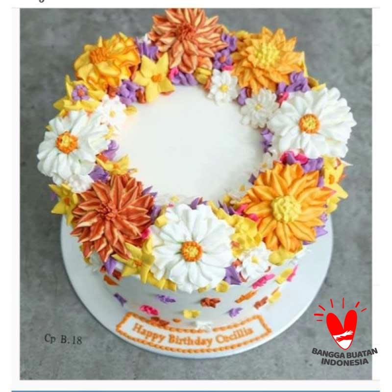 Jual Nata Cake Kue Tart Butter Cream 36ukuran Bulat 18cm Di Seller Nata Cake Karang Mulya