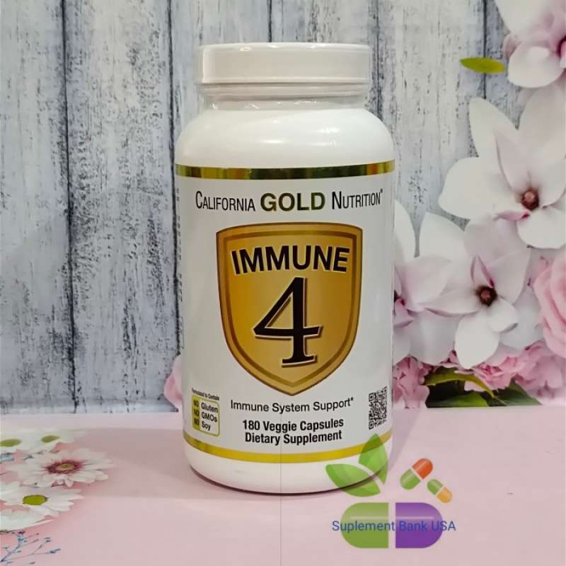Jual California Gold Nutrition Immune 4 Immune System Support 180veg ...