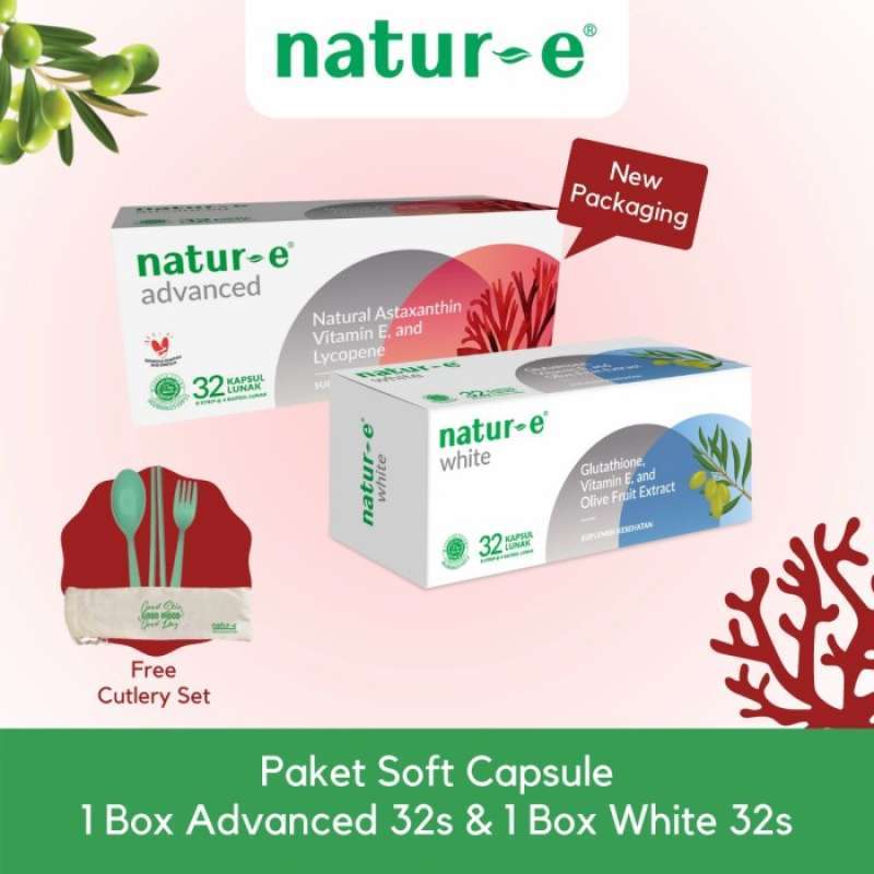 Jual Natur-e Soft Capsule Advance 32's + White Soft Capsule 32's Di ...