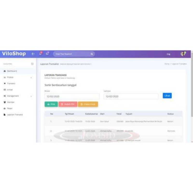 Jual Aplikasi Online Shop Terintegrasi Api Raja Ongkir & Payment ...