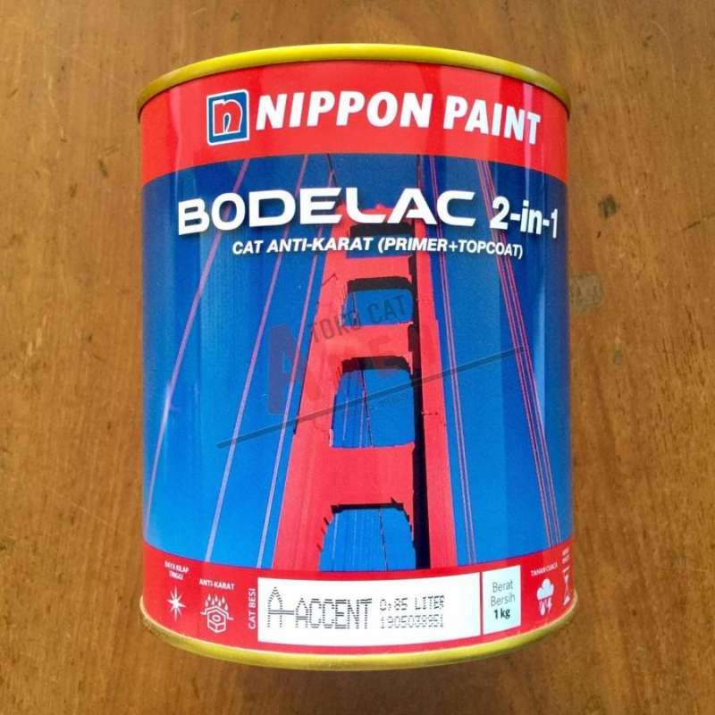 Jual NIPPON PAINT BODELAC 2IN1 GLOSS 1KG - BUTTER TOAST / CAT ANTI ...