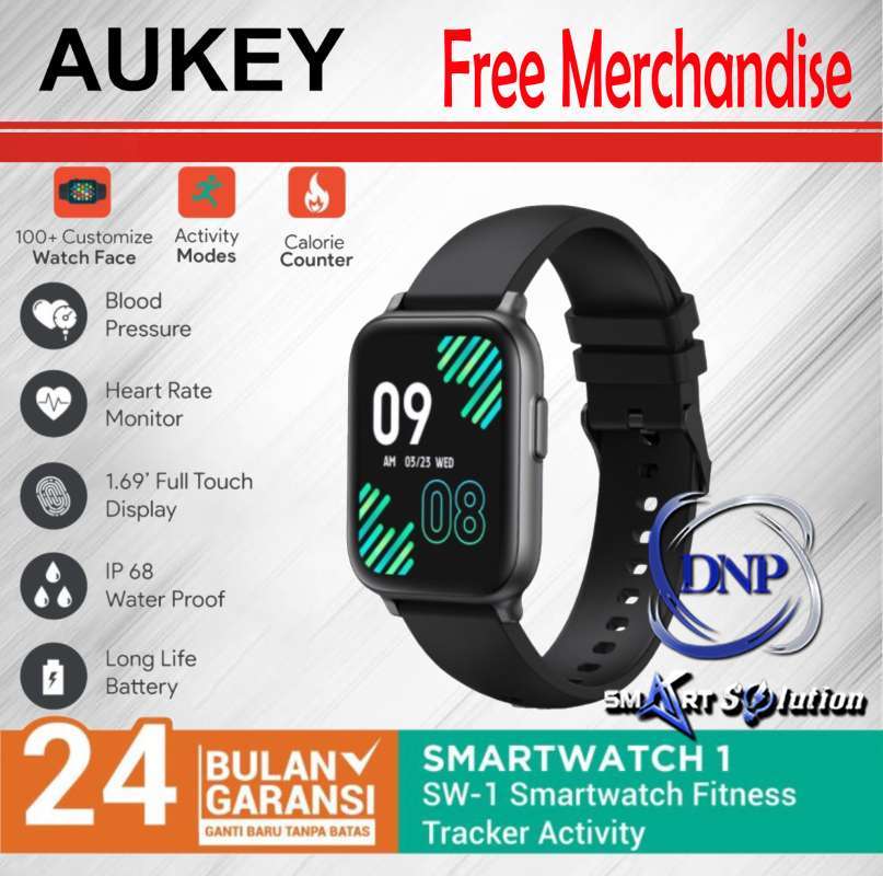 Jual Smartwatch Aukey Sw-1 / Sw 1 Fitness Tracker 10 Activity With Ip68 ...