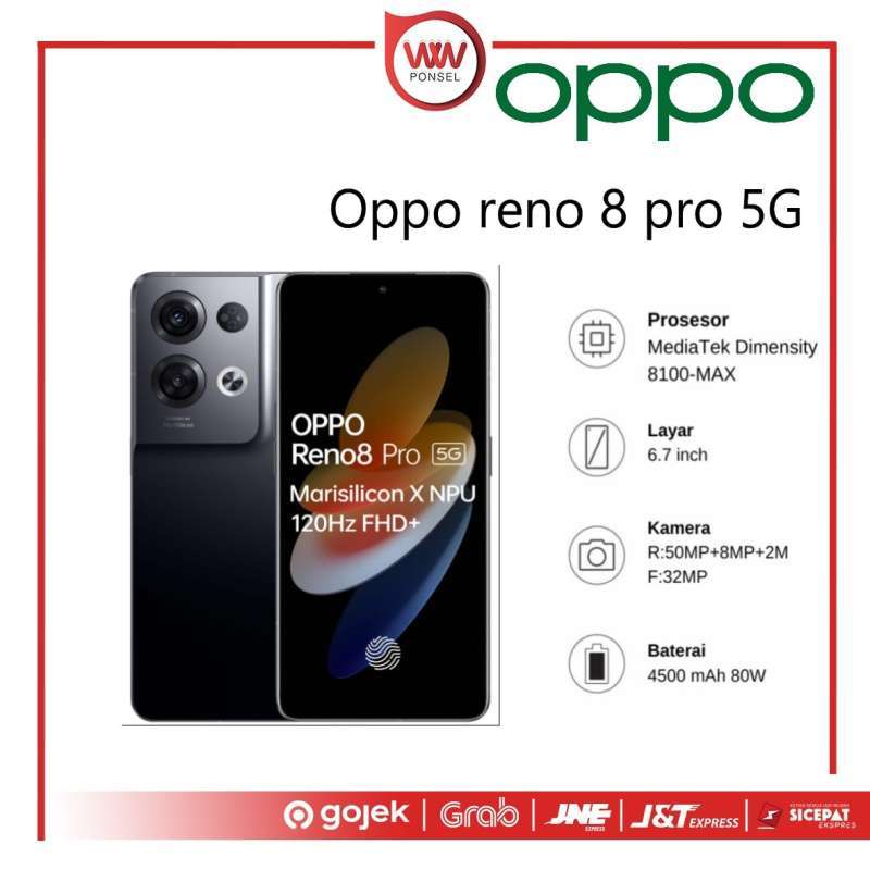 Jual Hp oppo reno 8 pro 5G ram 12GB internal 256GB garansi resmi di Seller wwponsel_hangtuah ...