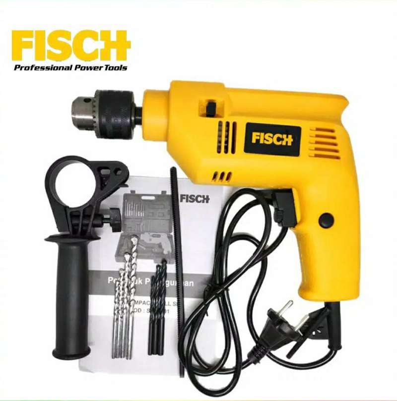 Jual Fisch SDT 1301 Impact Drill Set Alat Bor Listrik Tembok Beton Tool ...