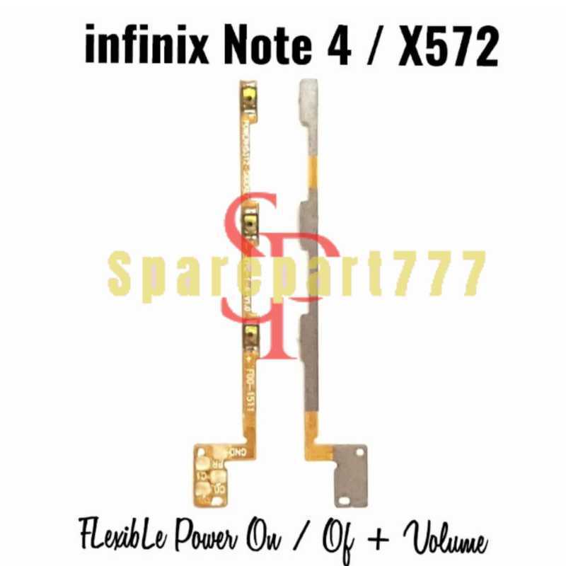 Jual Flexible Connector Volume Power On Off Infinix Note 4 - X572 - Flexible Fleksible Flexibel ...