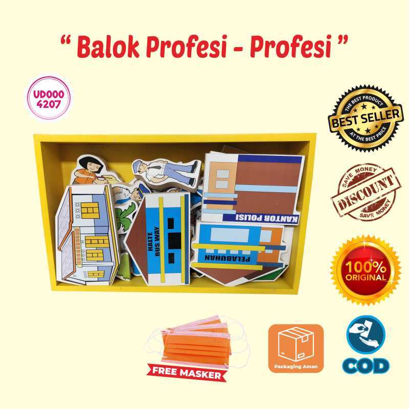 Promo Mainan Edukasi Balok Kayu Alat Peraga Untuk Tk Paud Edukatif ...