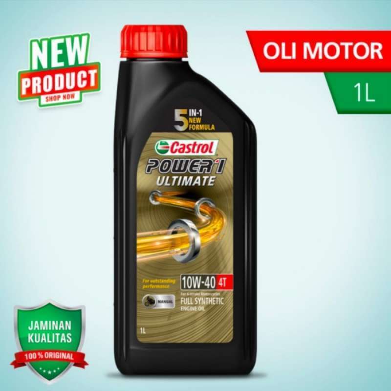 Jual Oli Mesin Castrol New Power1 Ultimate 10w/40 1 Liter Di Seller 88sparepart Motor - Serua ...