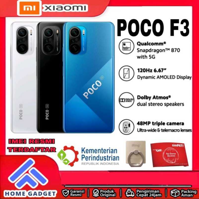 Jual XIAOMI POCO F3 5G 6/128GB & 8/256GB GARANSI RESMI - 8/256GB PUTIH di Seller Home Gadget ...