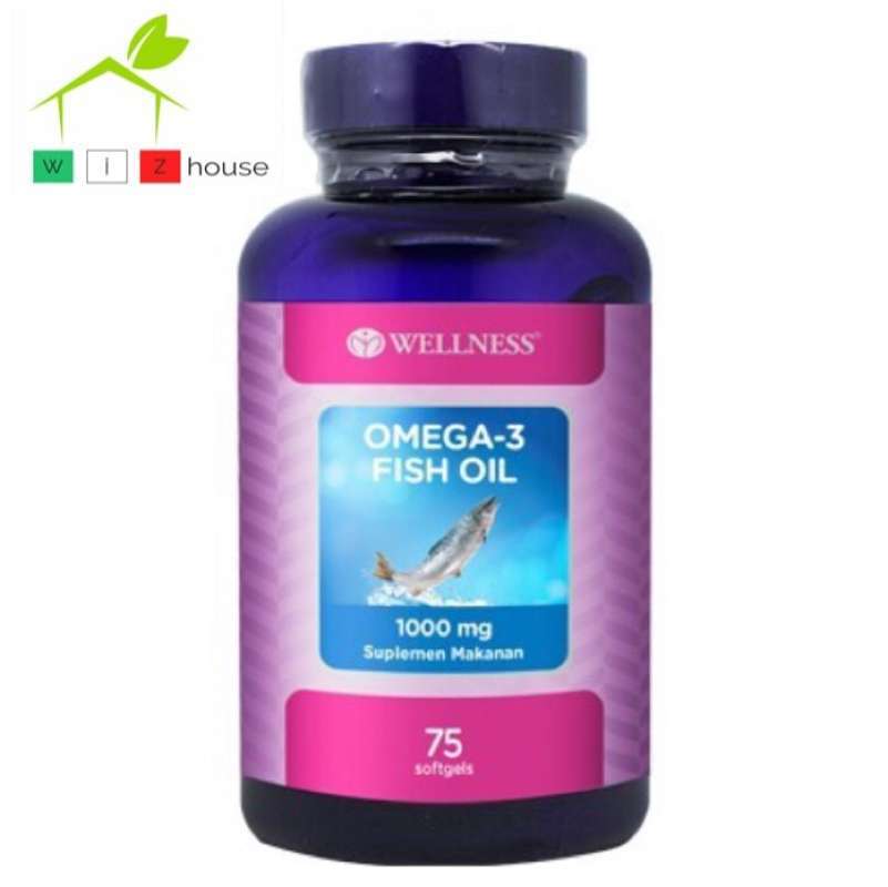 Promo Wellness Omega 3 Fish Oil 1000 mg / Omega3 1000mg 75 Softgels ...