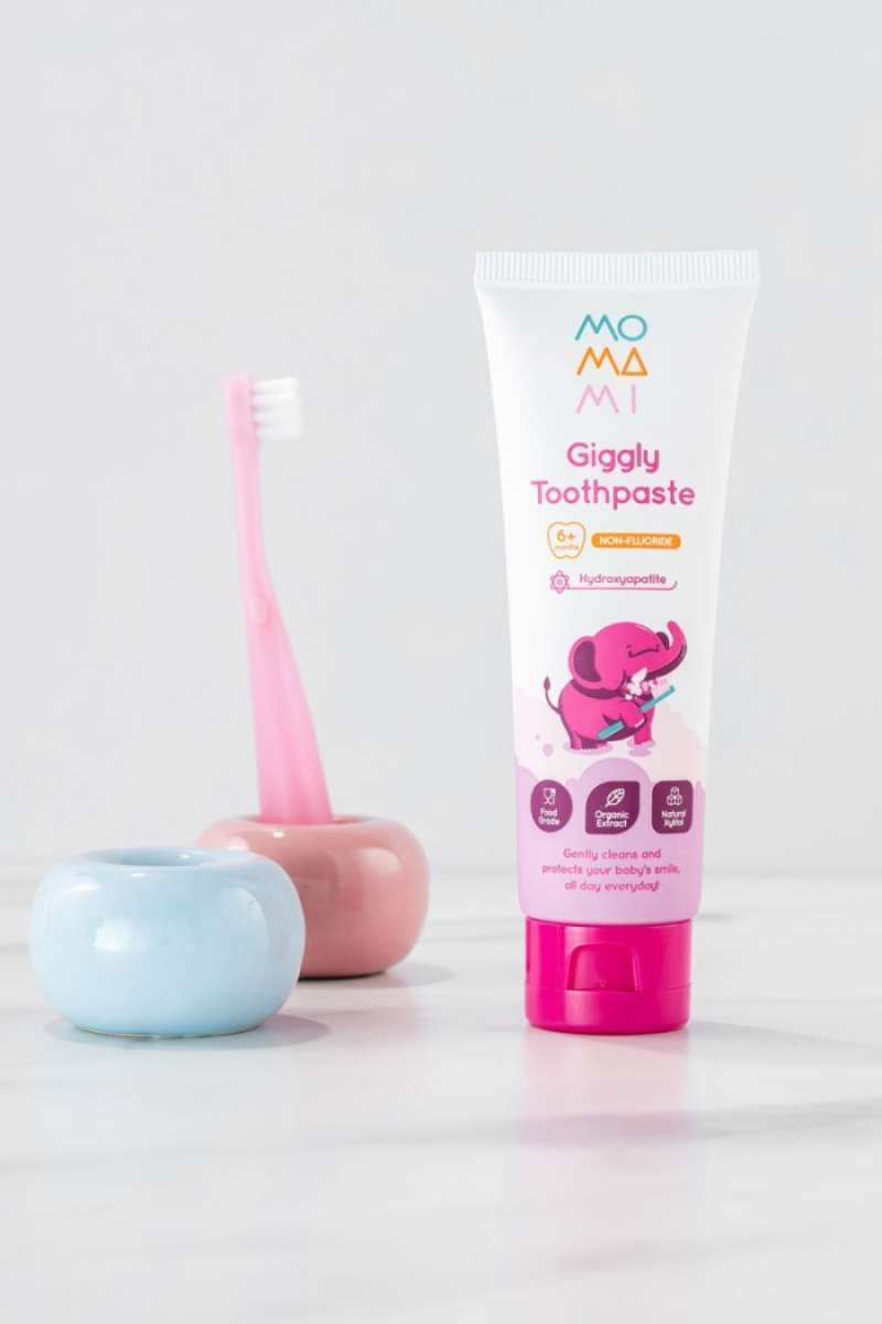 Jual Momami Giggly Toothpaste Non Flouride Grape Banana Pasta Gigi Odol ...