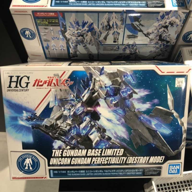 Promo Mokit Model kit Gundam Base Limited Unicorn Gundam destroy mode ...