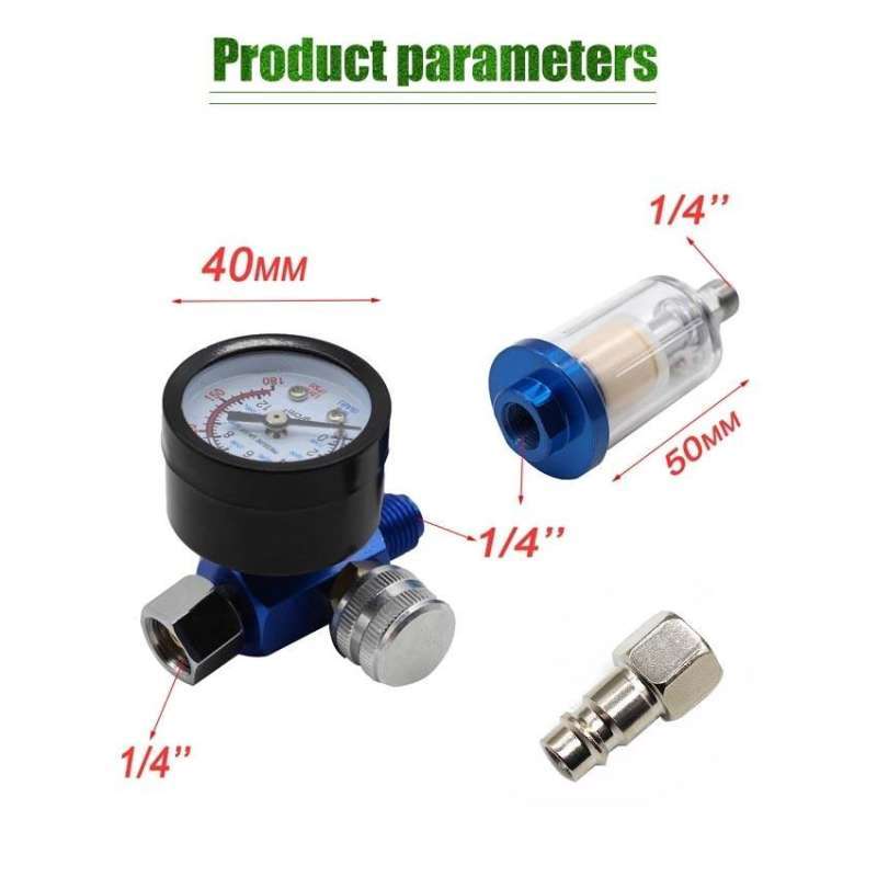 Jual Semprot Air Pressure Regulator Gauge Pemisah Filter Udara Inline ...